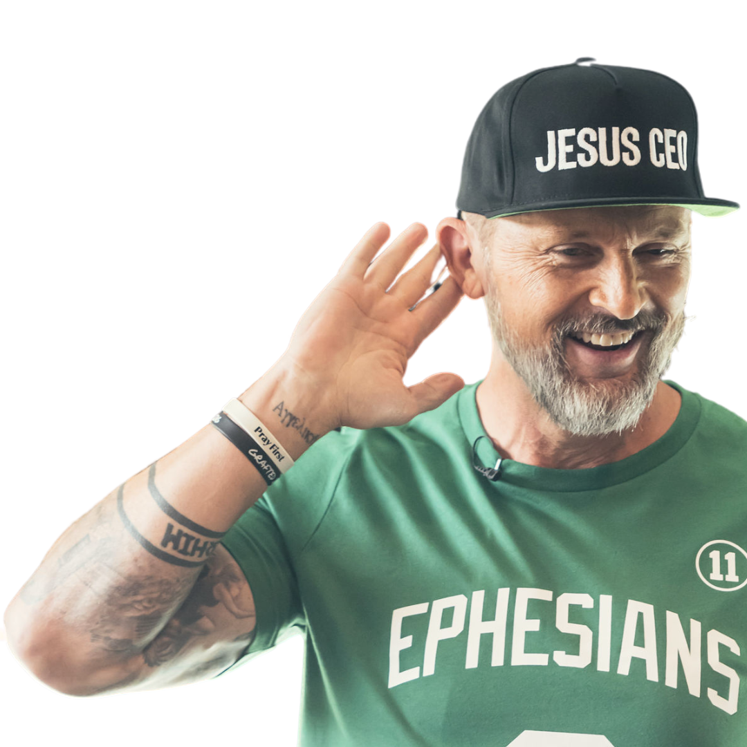 JESUS CEO Flat Bill Cap – Turned On with David + Angelike Norrie