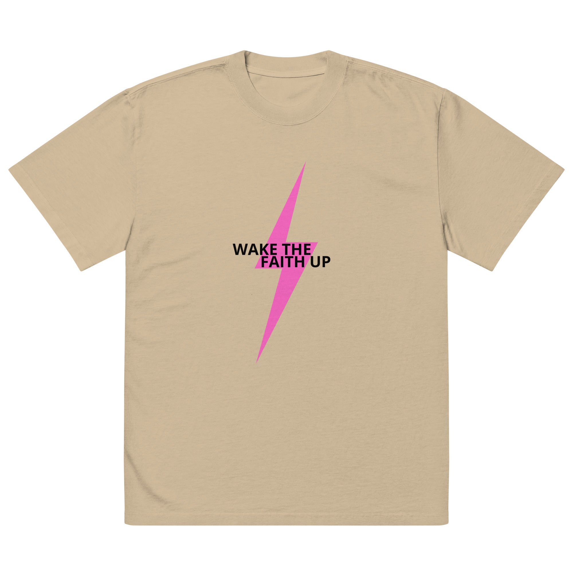 Oversized faded vintage Wake the Faith Up Bolt Tee – Turned On with ...